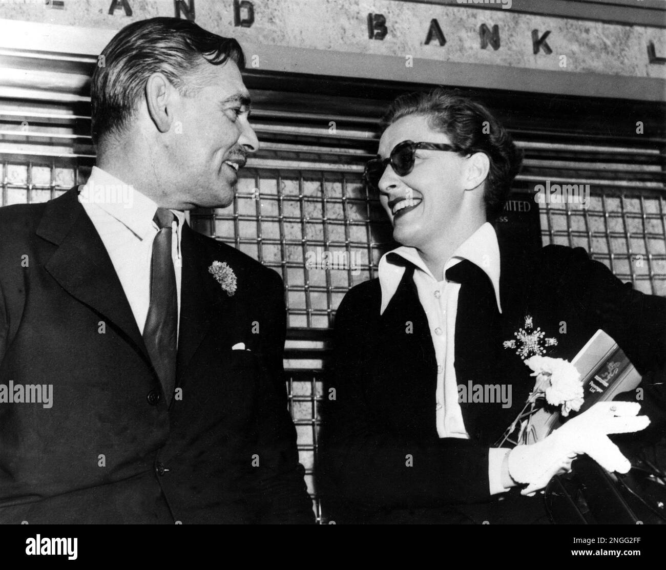 Clark Gable, left, and Nancy Hawks, former wife of Hollywood producer ...