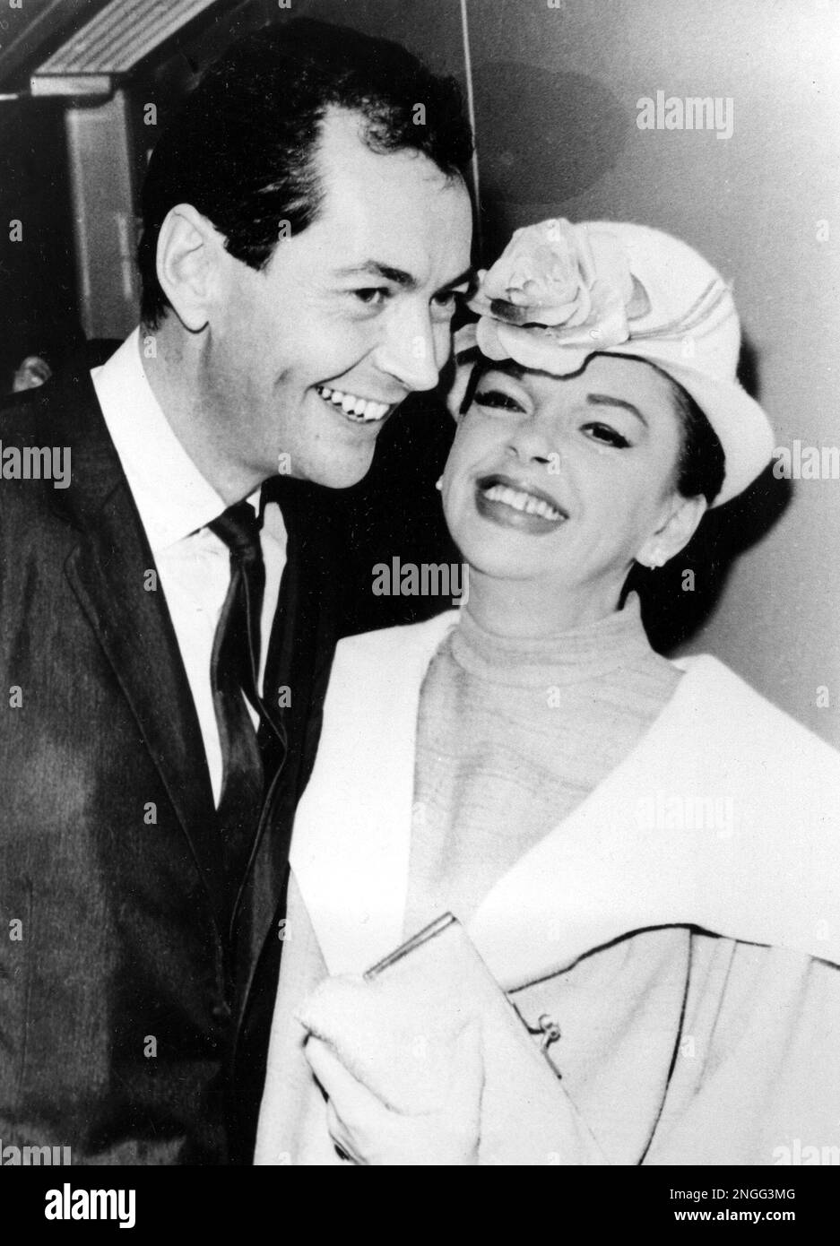 Singer-actress Judy Garland and her companion Mark Herron are pictured ...
