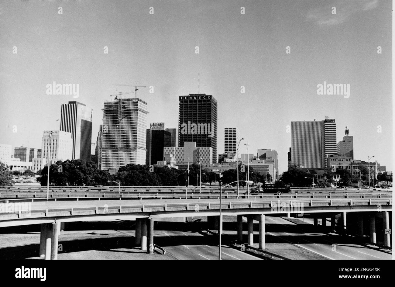 The changing skyline of Houston, Texas, is seen in November 10, 1969 ...