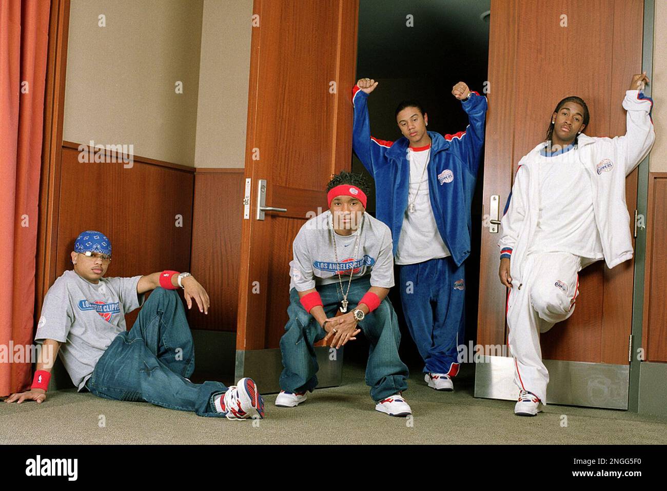 Members of the musical group B2k pose at the Park Maridian Hotel in New ...