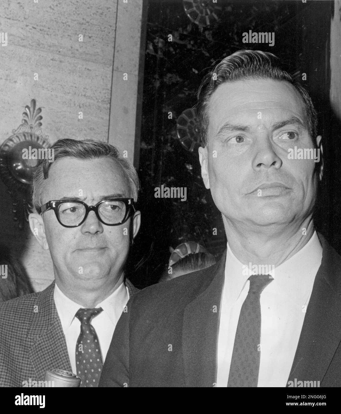 American Nazi party leader George Lincoln Rockwell, right, is shown ...