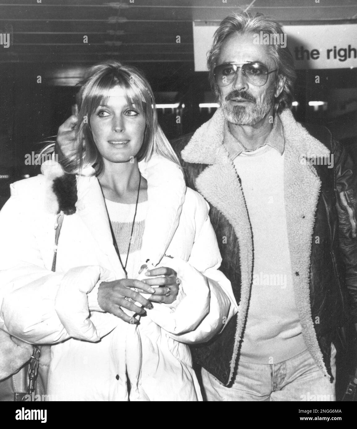 American actress Bo Derek, left, and her husband, director John Derek ...