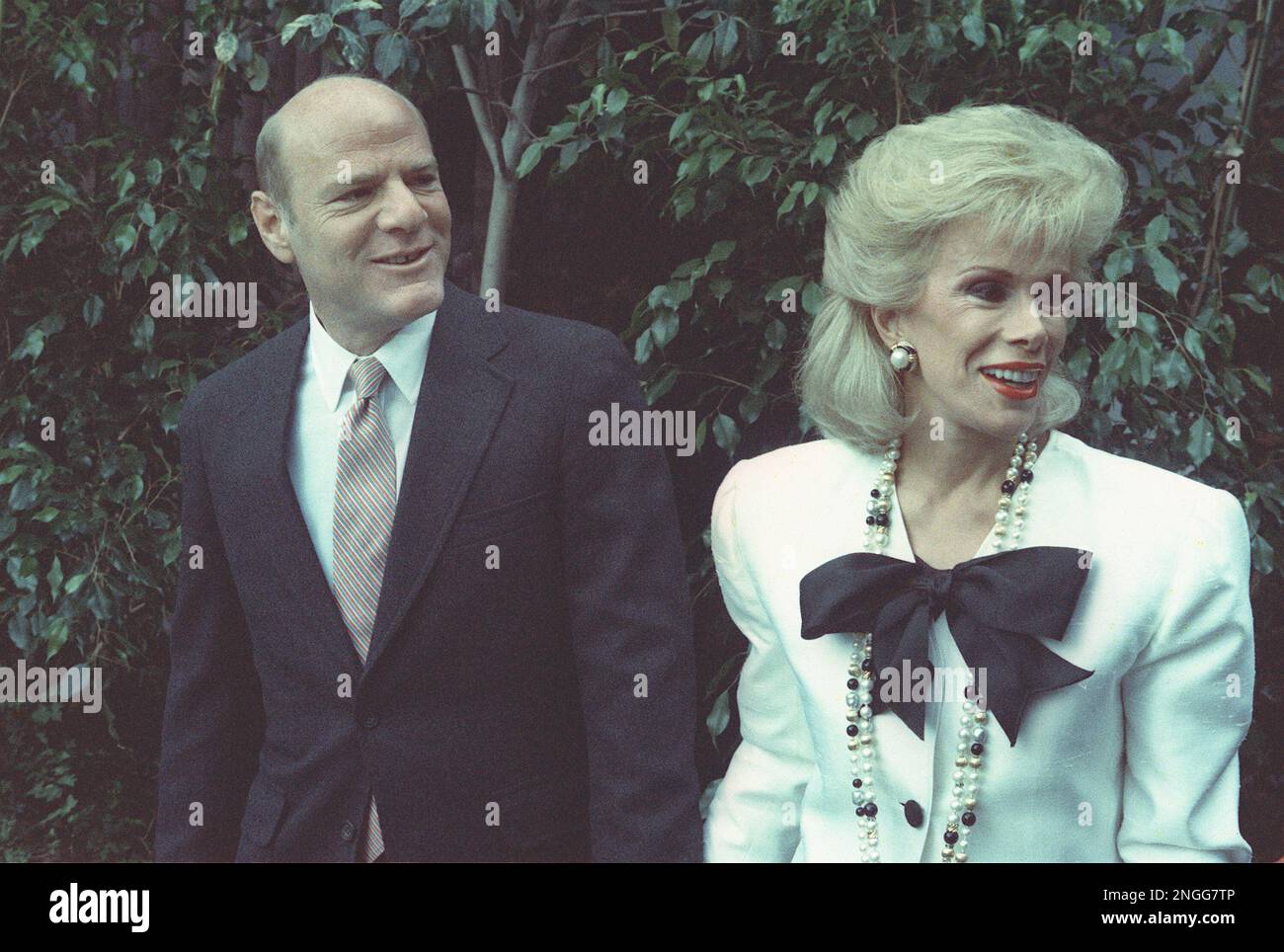 Barry Diller, chairman of Fox Inc., is shown with comedian Joan Rivers ...