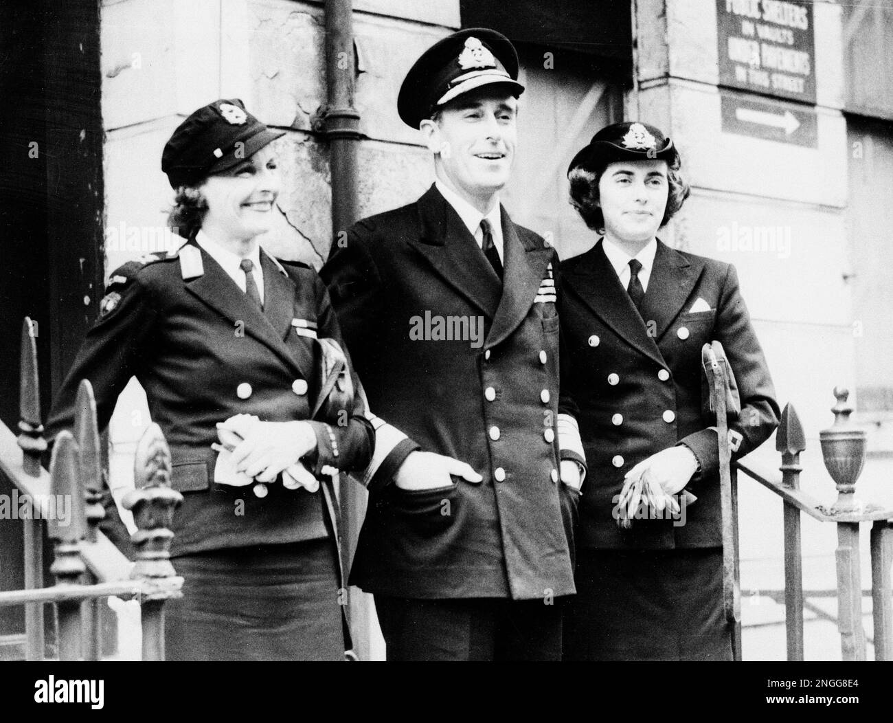 Lord and Lady Mountbatten and their daughter Patricia, right, a third ...