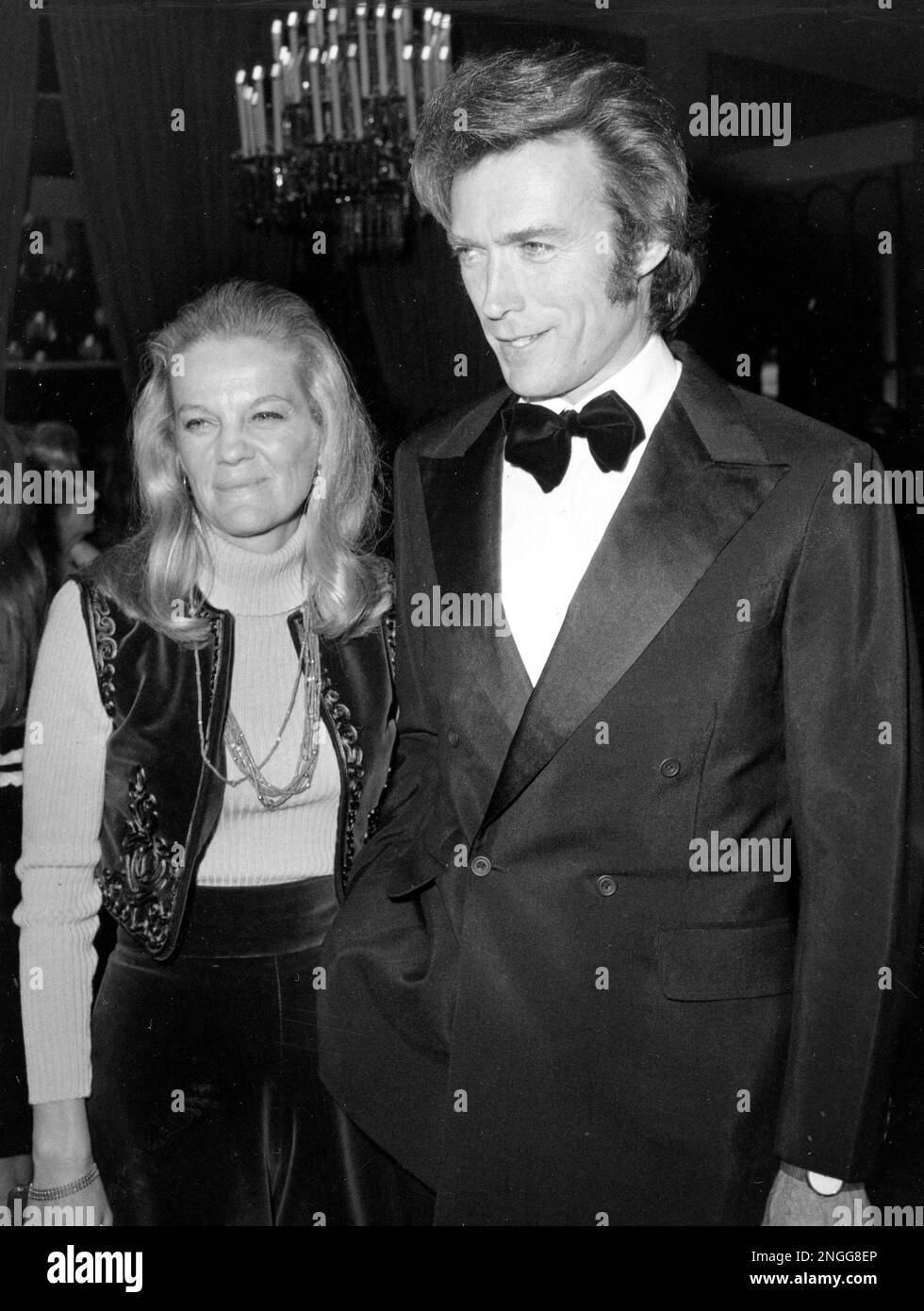 Actor, director and producer Clint Eastwood is shown with his wife ...