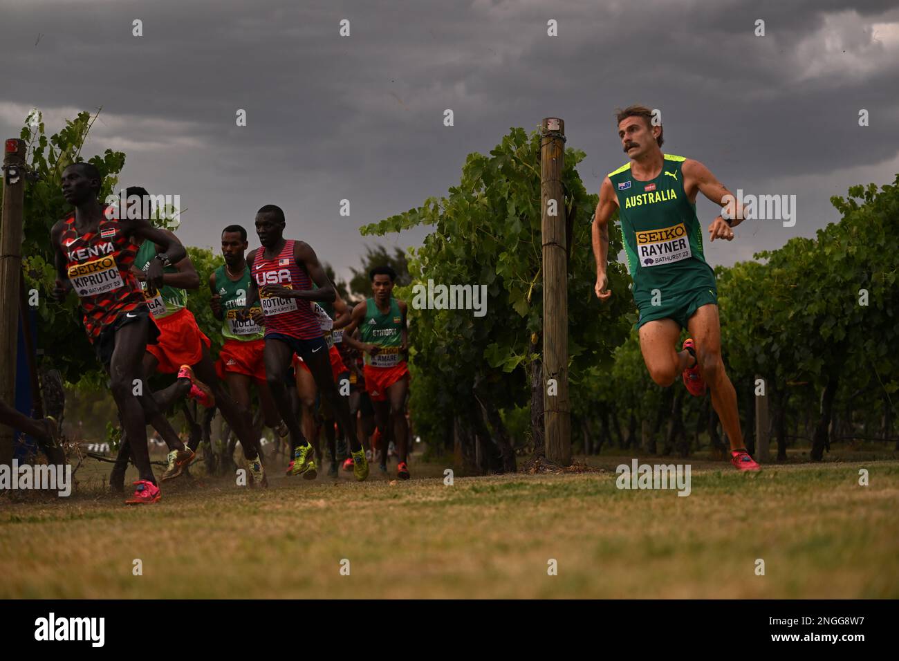 Jack Rayner of Australia emerges from the 2nd lane of the Vineyard as ...