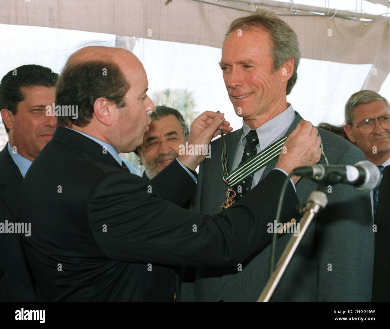American actor Clint Eastwood, president of the official Cannes Film ...