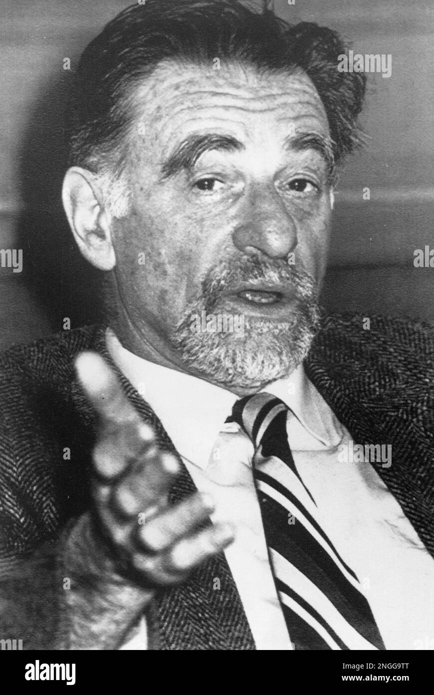 Karl Alexander Mueller of Switzerland is shown in March 1987. Mueller ...