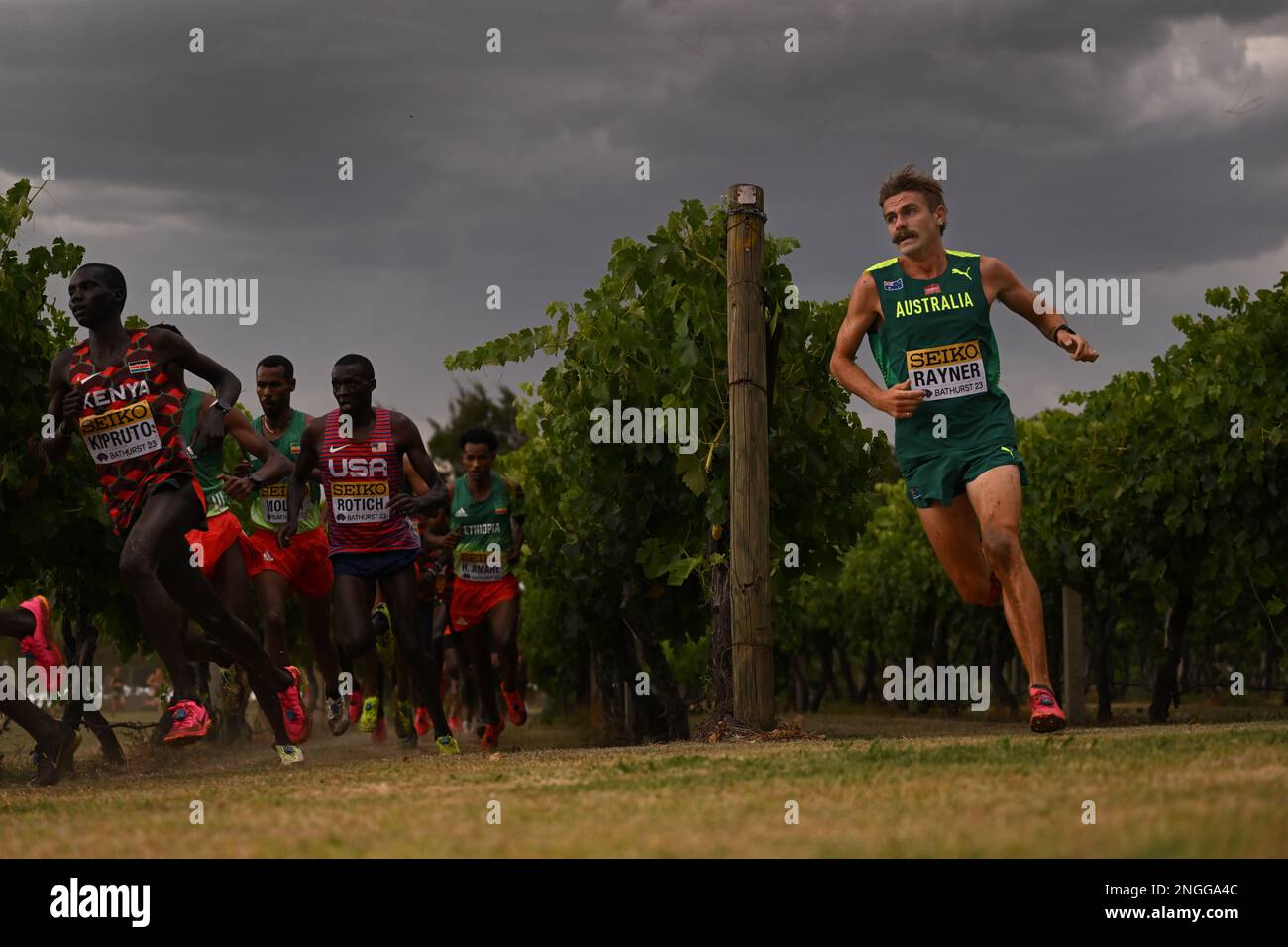 Jack Rayner of Australia emerges from the 2nd lane of the Vineyard as ...
