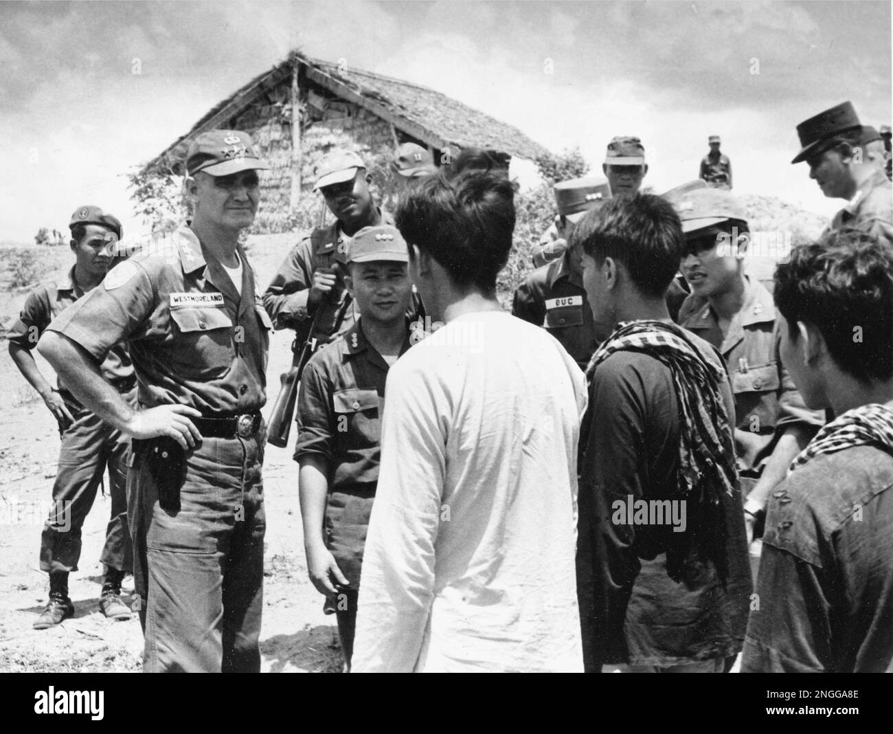 Lt. Gen. William C. Westmoreland, Commander of the U.S. military forces ...
