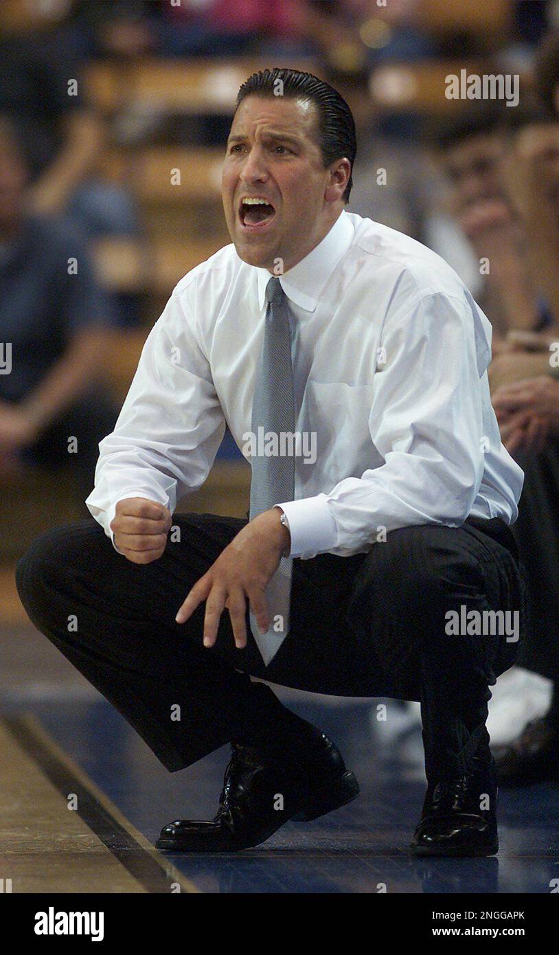 UCLA coach Steve Lavin yells to his team during a game against EA ...