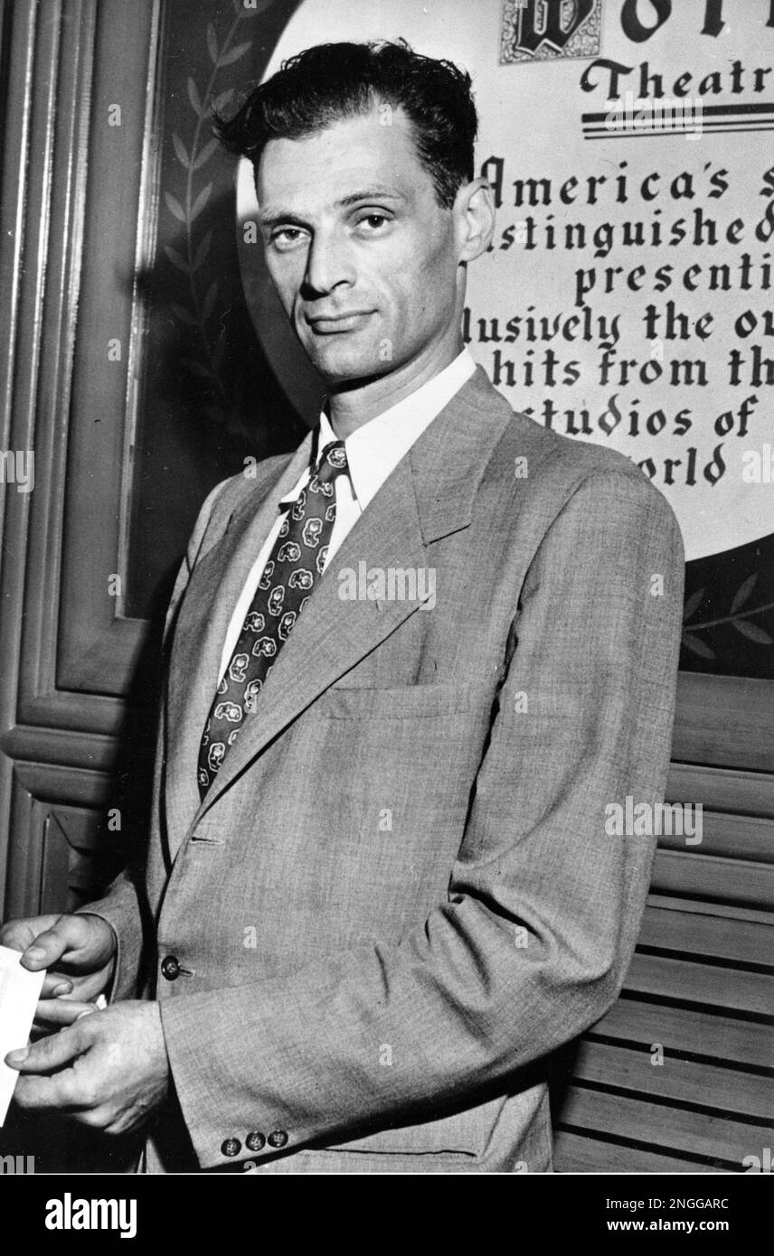 Playwright Arthur Miller is shown in 1950. (AP hoto Stock Photo - Alamy