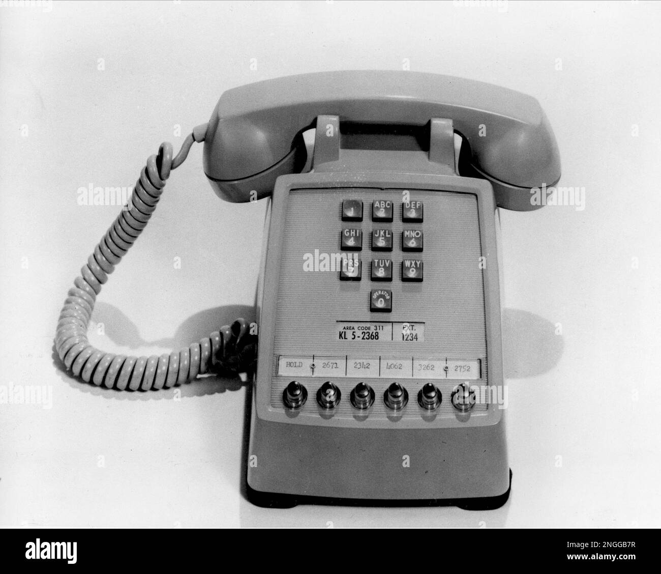 The first push-button telephone is introduced on Feb. 28, 1963. This ...