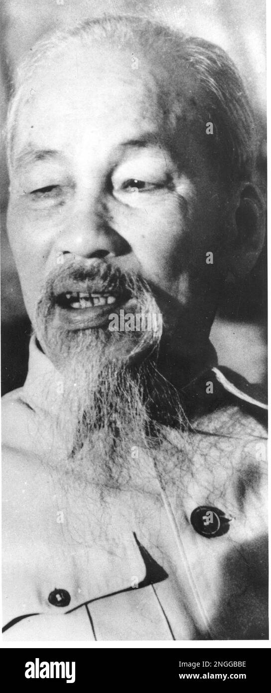 Ho Chi Minh, founder and president of the Democratic Republic of ...