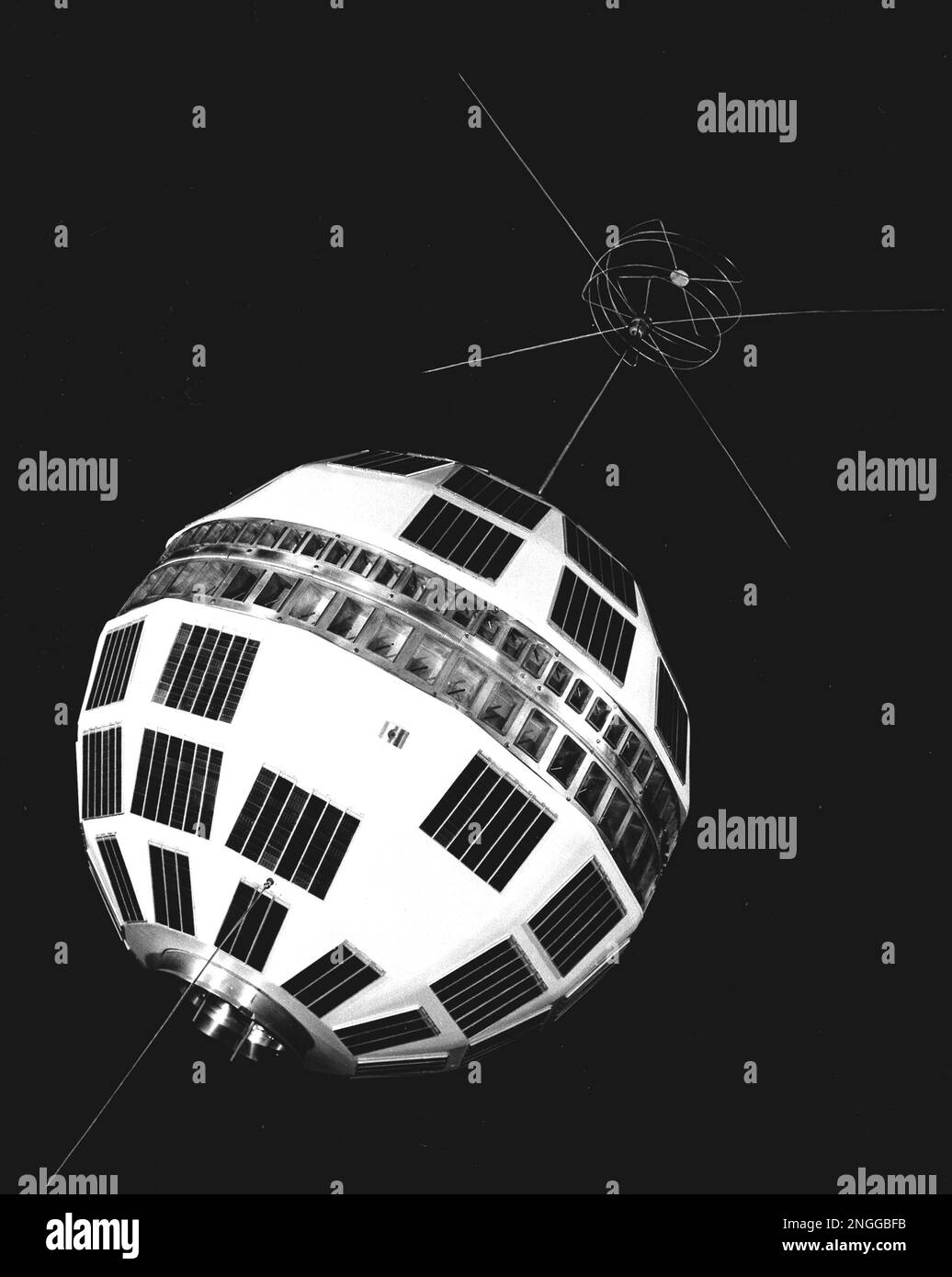 The Telstar satellite, designed by Bell Telephone Laboratories for ...