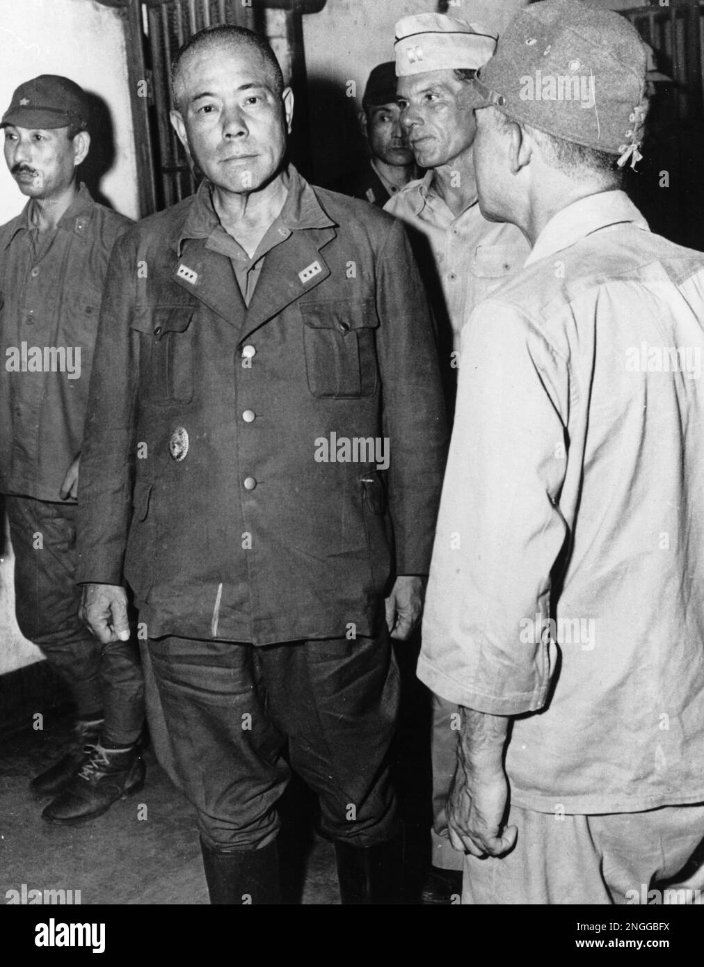 General Tomoyuki Yamashita, center, Commander of all Japanese forces in ...