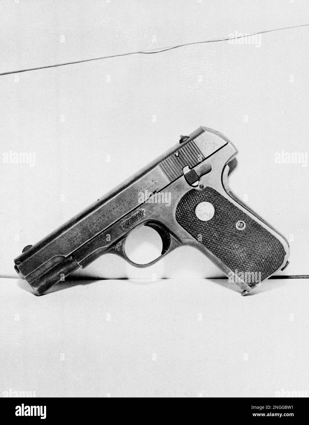 This is the automatic .38 pistol that dropped from John Dillinger's ...