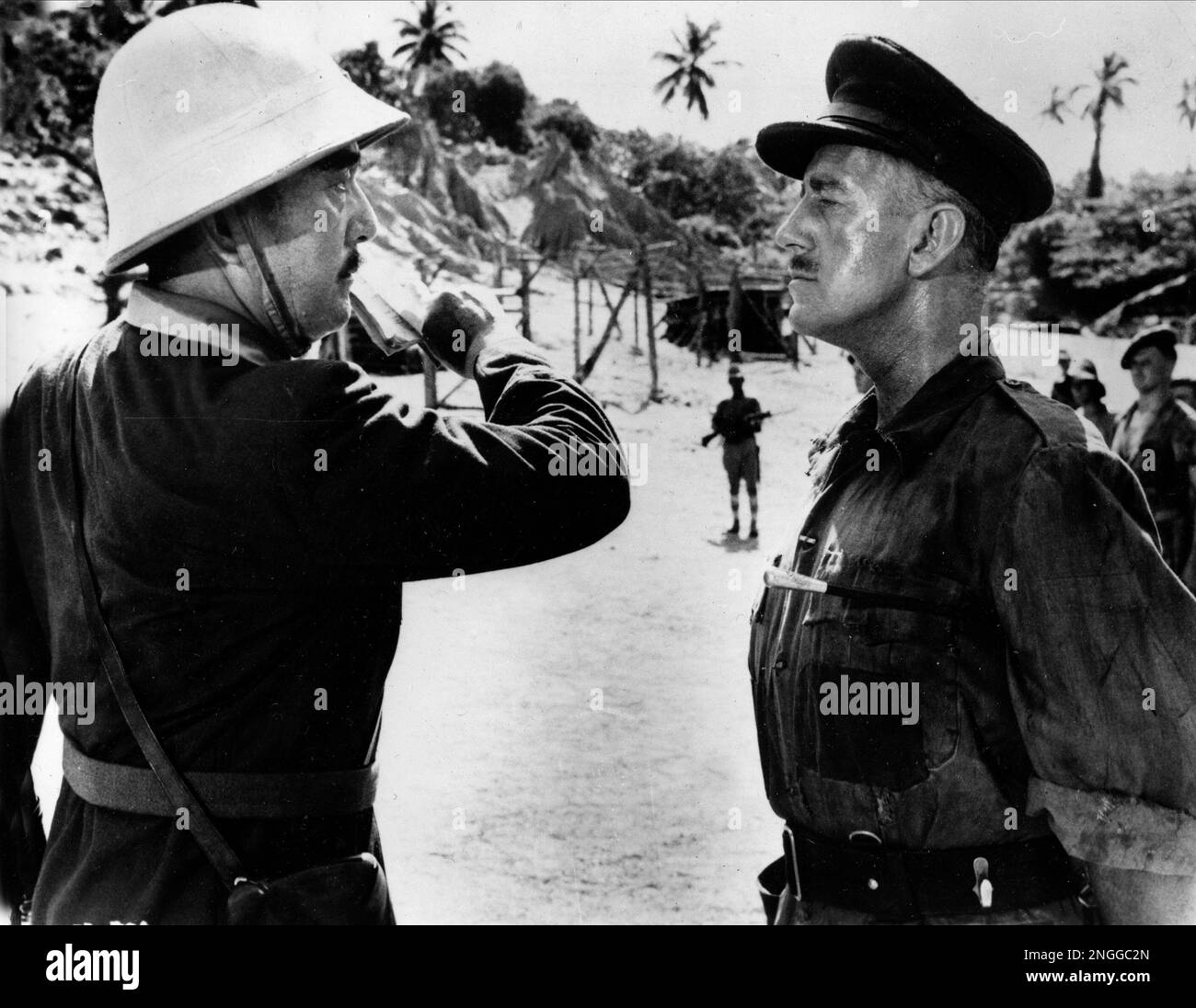 Sessue Hayakawa, left, as Japanese Col. Saito, and Alec Guinness as ...