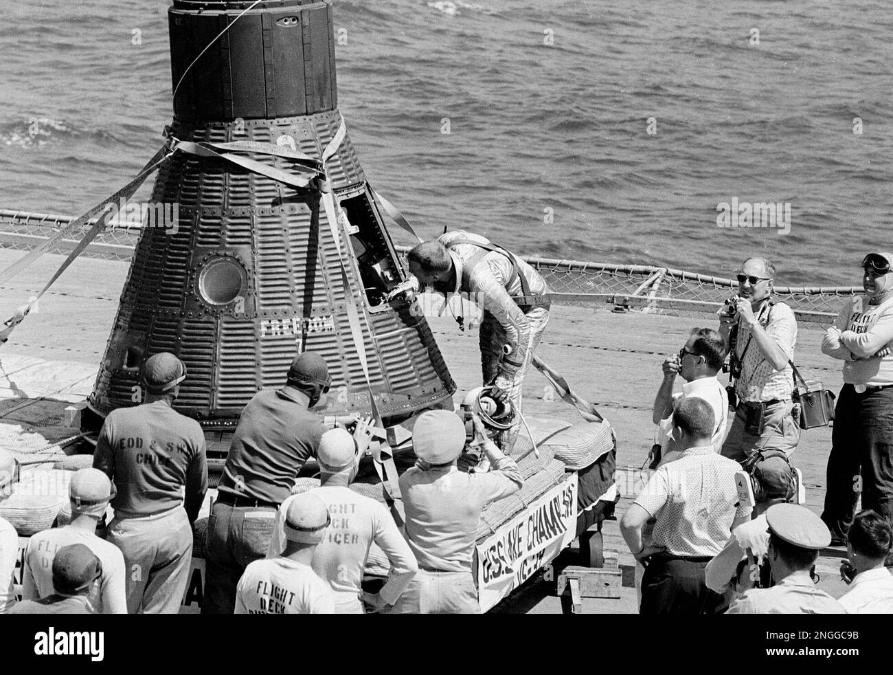 Astronaut Alan B. Shepard Jr., the first American to journey into space ...