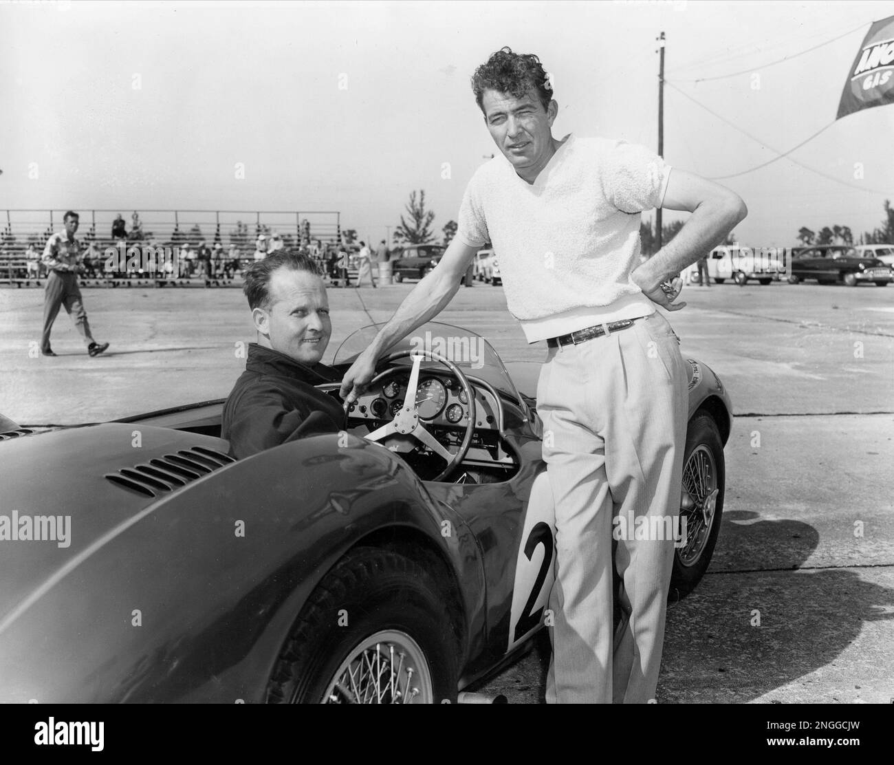 Charles Wallace, at wheel, Bethesda, Md., and Carroll Shelby, Dallas ...