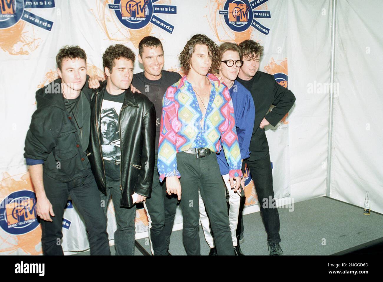 Members of the Australian rock group INXS pose at the 7th annual ...