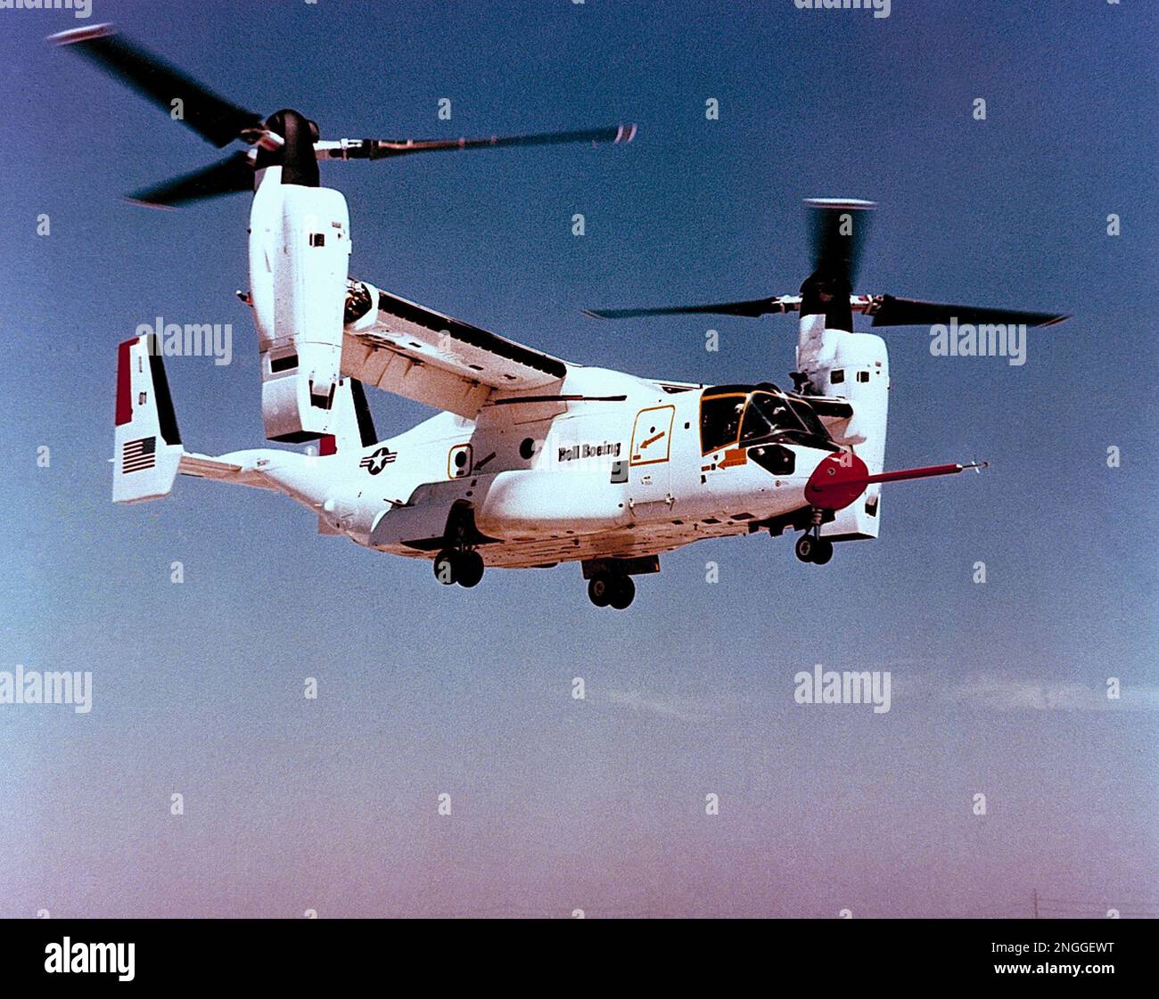 The Bell-Boeing tilt-rotor prototype V-22 Ospry of the United States ...