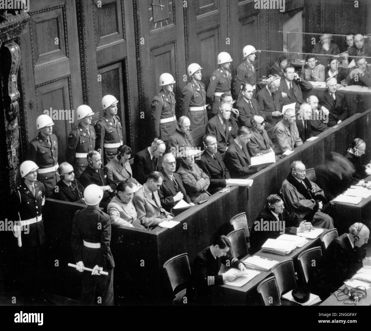 This is a 1946 picture of the Nuremberg International Military Tribunal ...