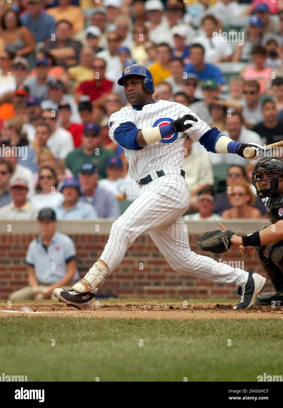 Chicago Cubs' Sammy Sosa homers in the first inning against the Arizona ...