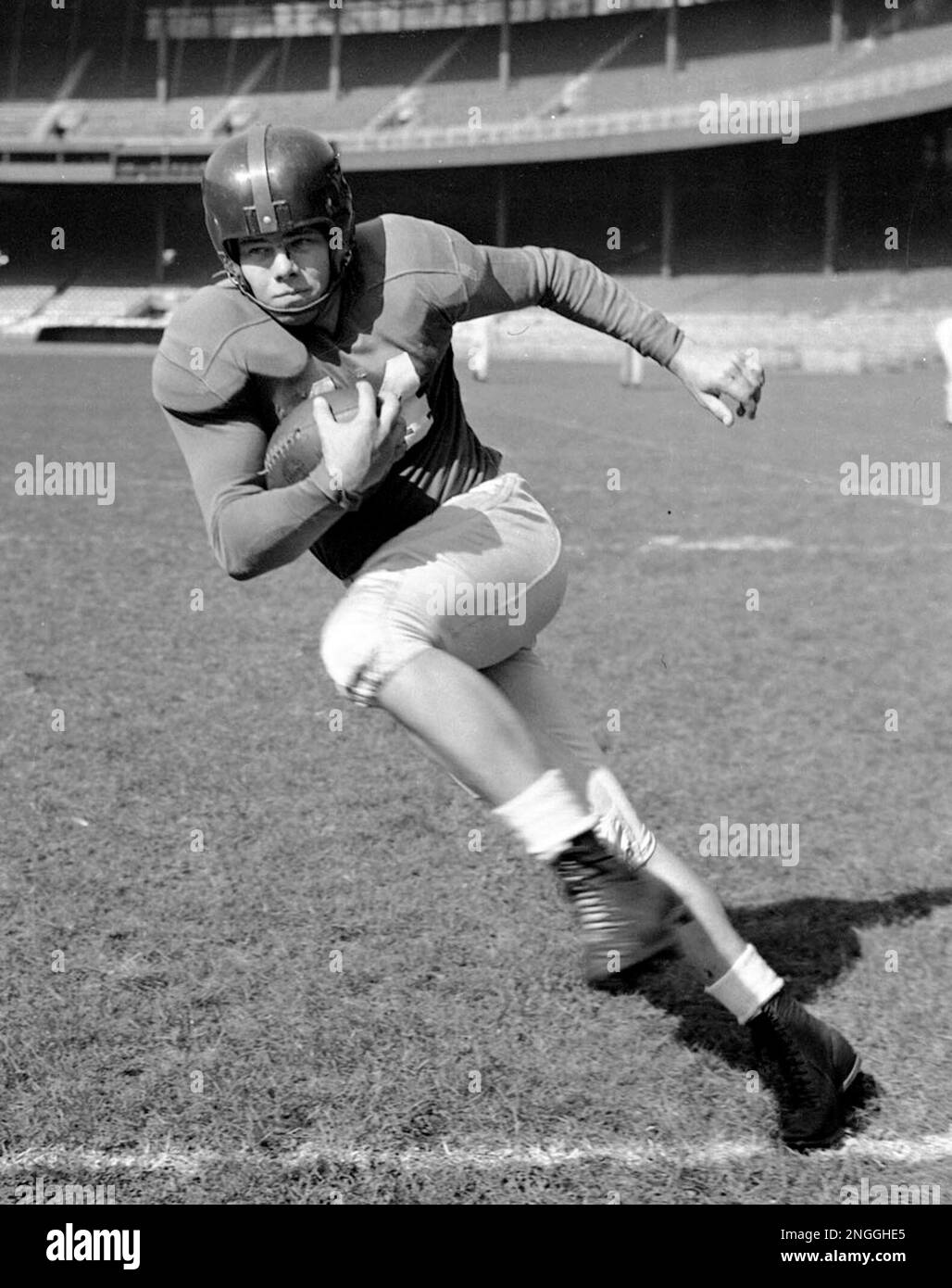 New York Giants Kyle Rote is shown in an action pose at the Polo ...