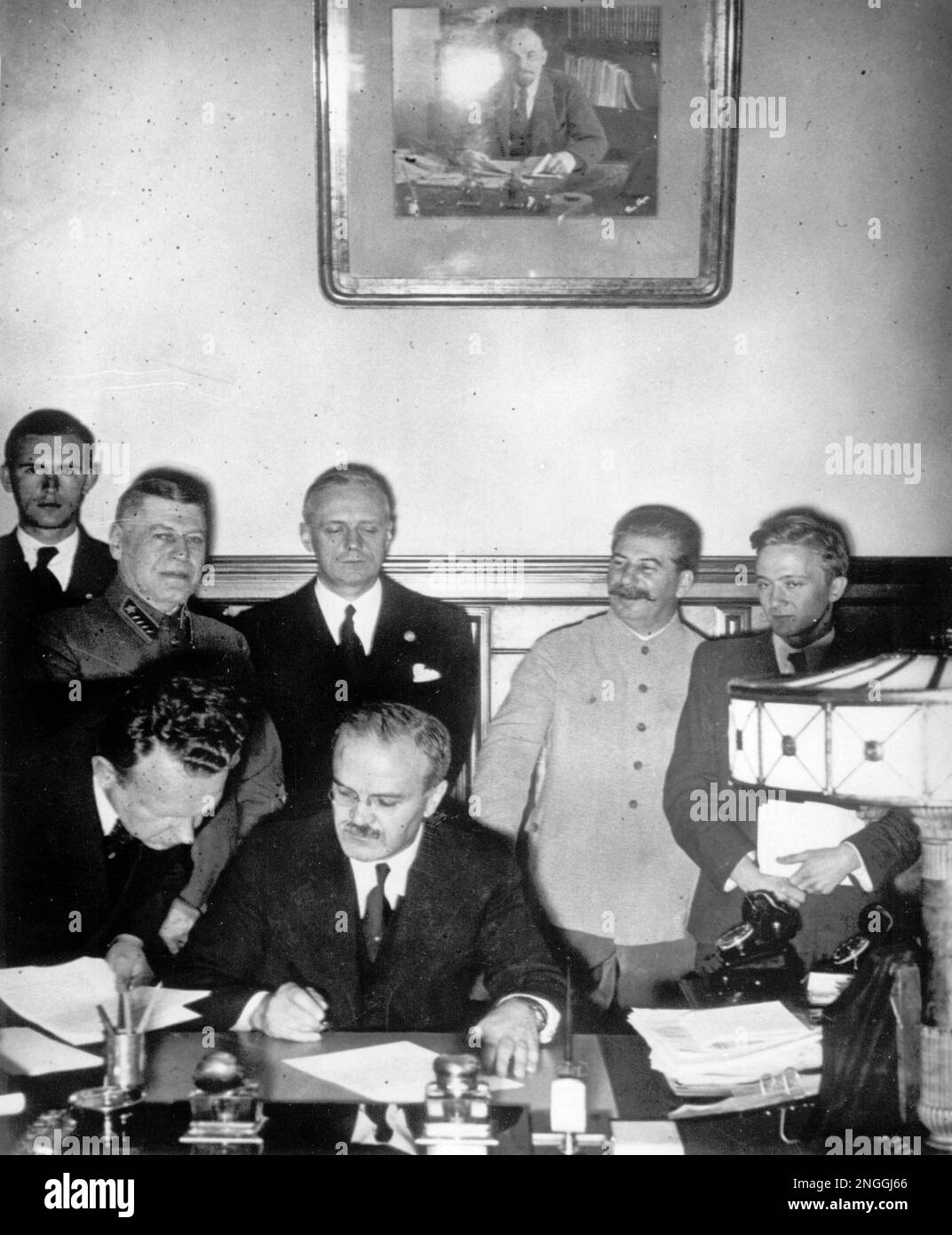 Soviet Commissar for Foreign Affairs Vyacheslav Mikhailovich Molotov ...