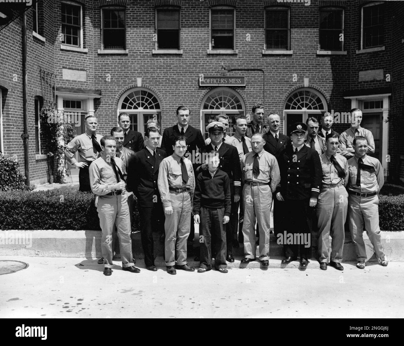 Surviving members of the crew aboard the ill-fated German zeppelin ...