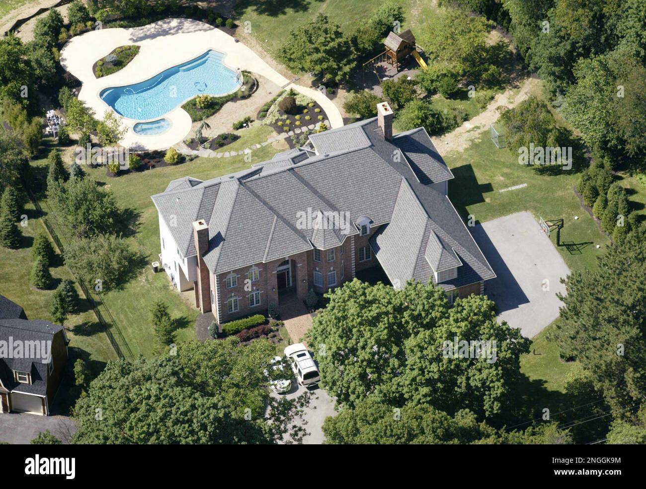 The grounds of Philadelphia 76er's star Allen Iverson's $2.4 million ...