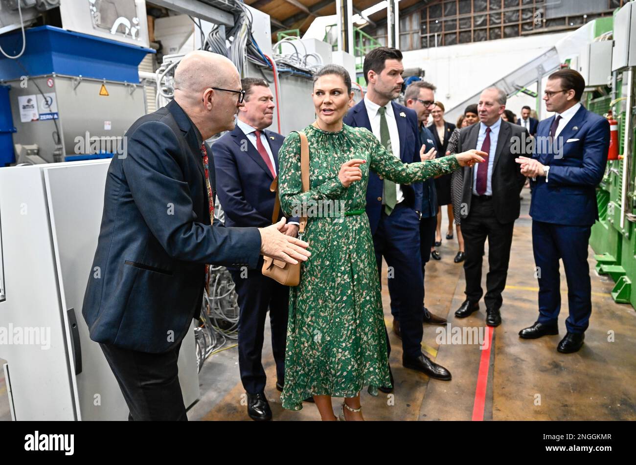 HAMILTON 20230218 Crown Princess Victoria and Prince Daniel visited the ...
