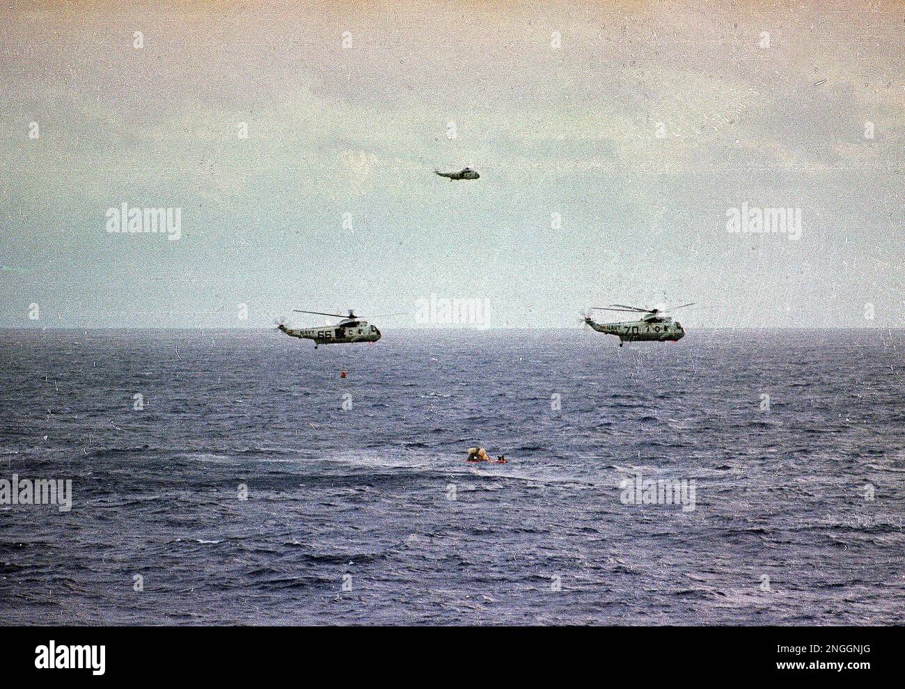 After an eight day mission on the moon, the Apollo 11 command module ...