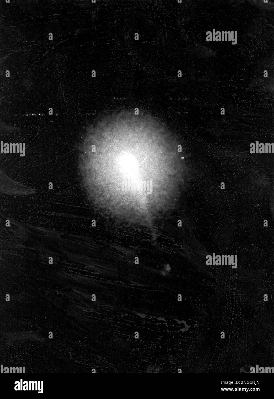 This July 24, 1969 photo shows the re-entry of Apollo 11 into the earth ...