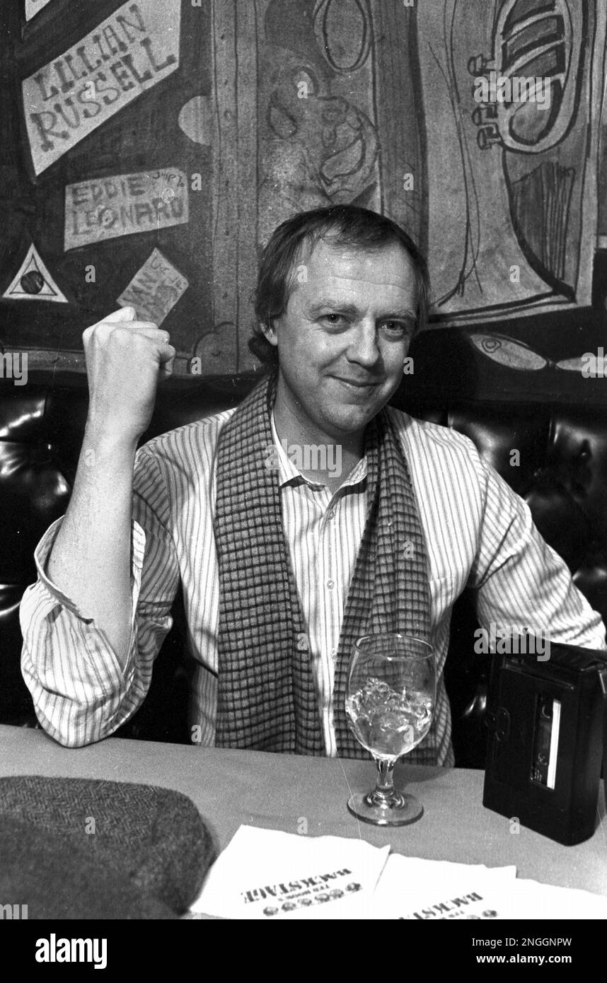 British lyricist Tim Rice, 37, is shown during an interview at a local ...