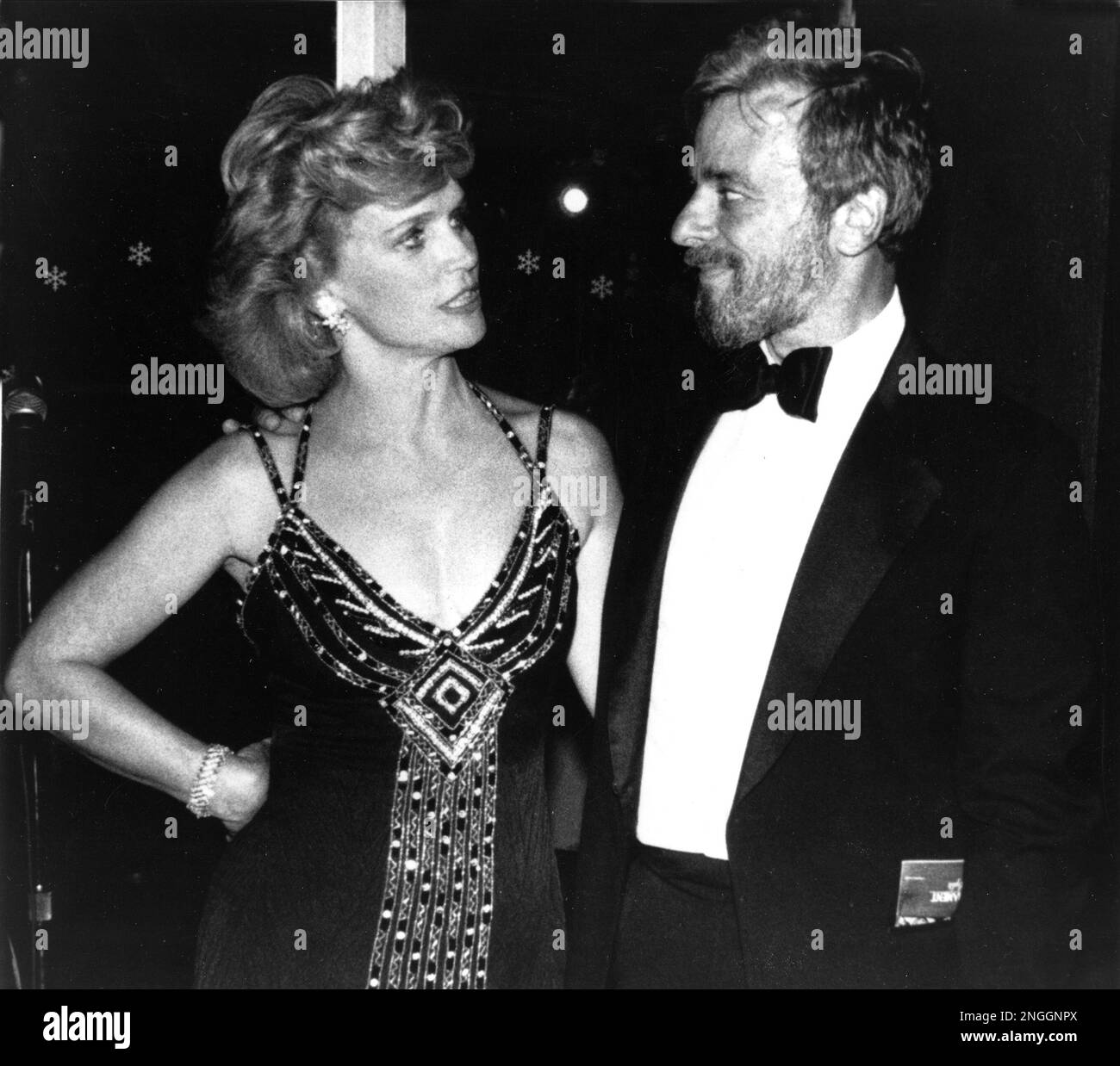 Composer-lyricist Stephen Sondheim greets actress Lee Remick at Avery ...