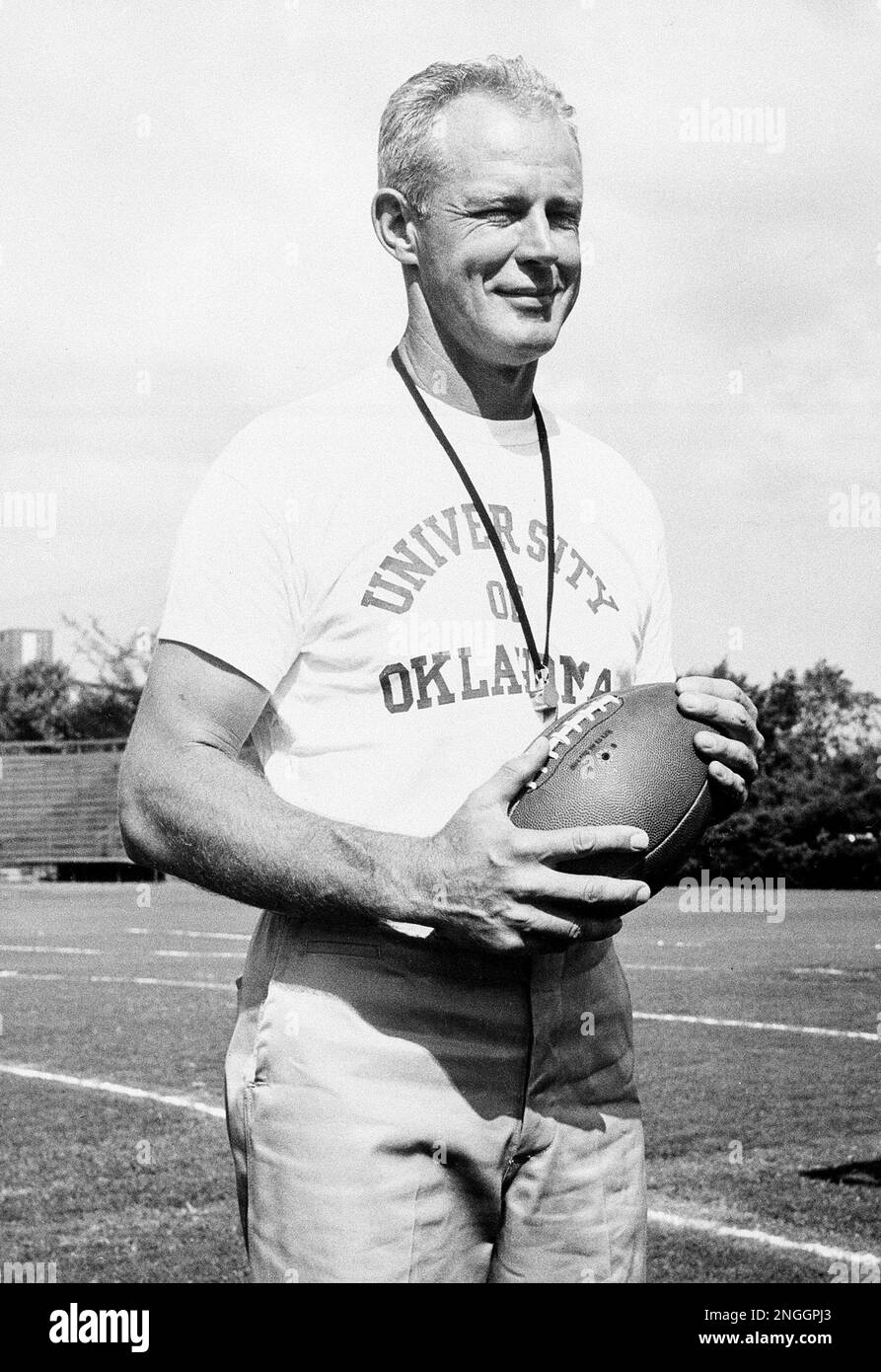 Charles "Bud" Wilkinson, University of Oklahoma coach, is shown in ...