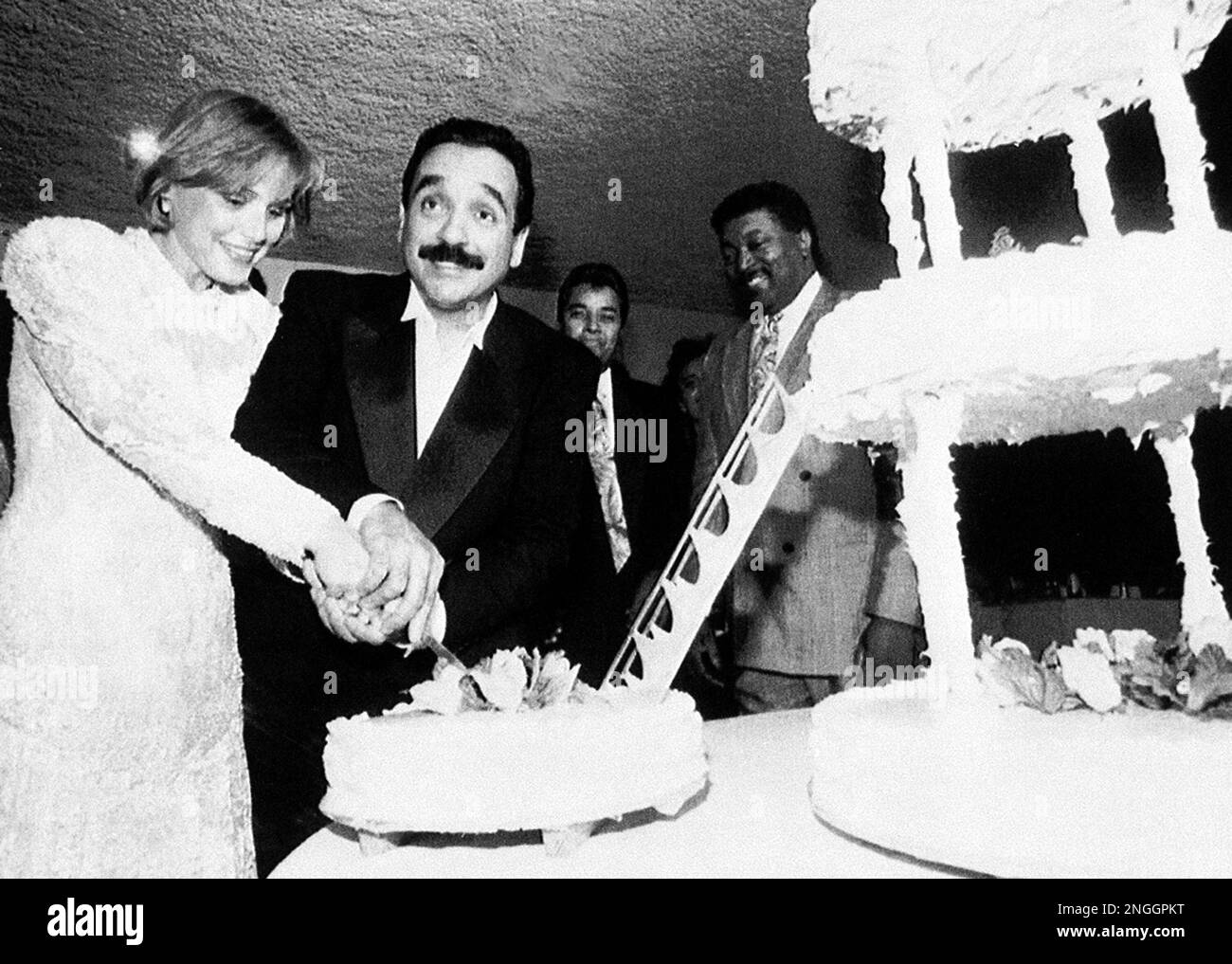 Salsa musician Willie Colon and his bride, Julia May Craig, cut their ...