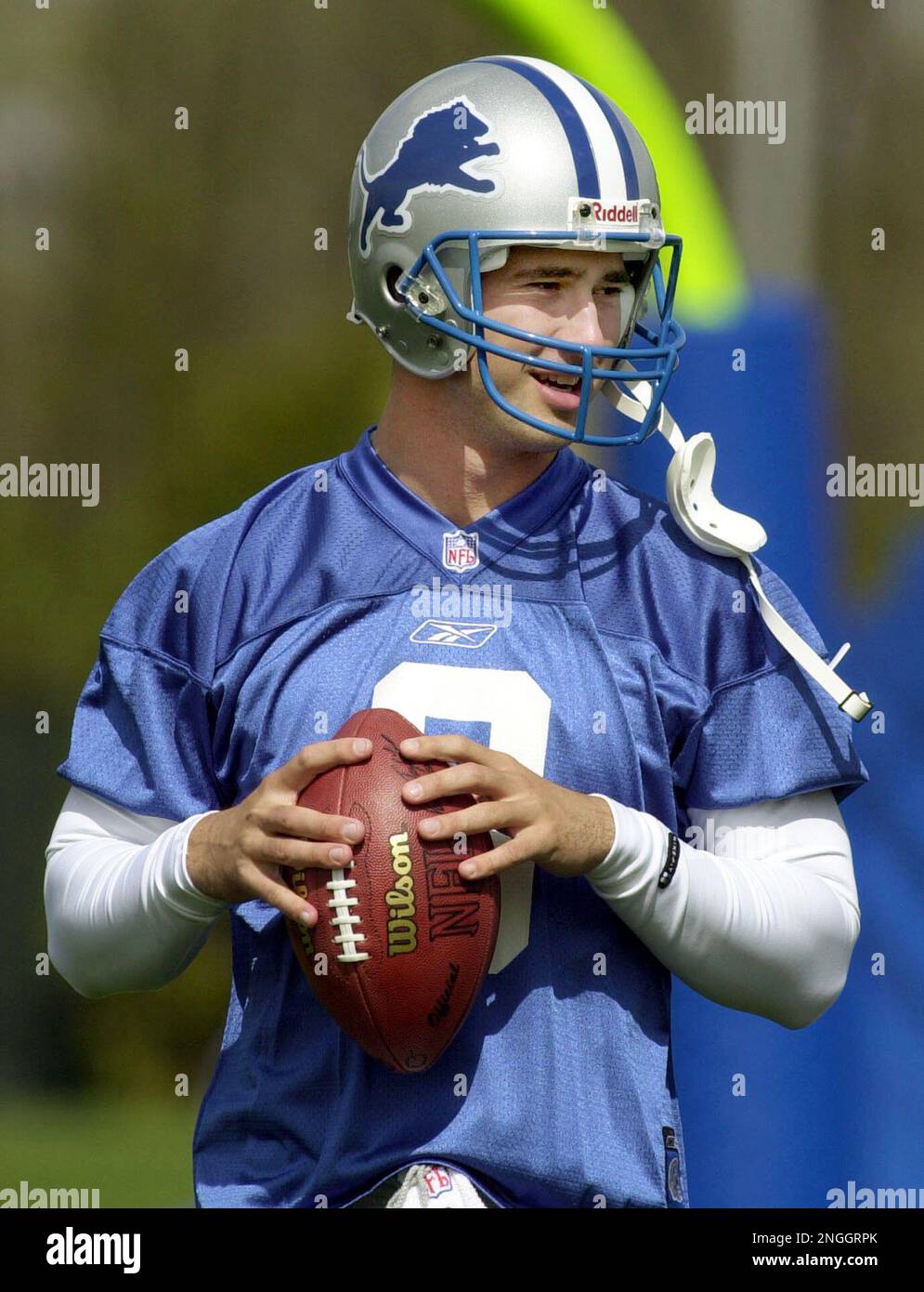 Detroit Lions quarterback Joey Harrington, the team's No. 1 draft pick ...
