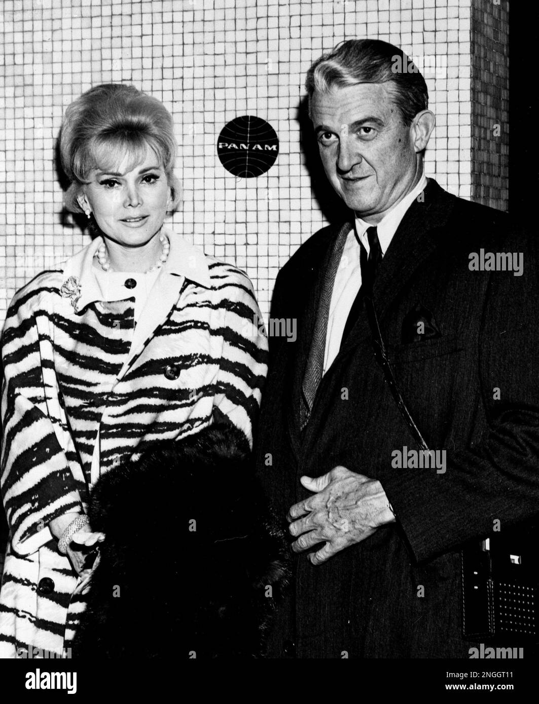 Zsa Zsa Gabor arrives with her husband Joshua Cosden at Los Angeles ...