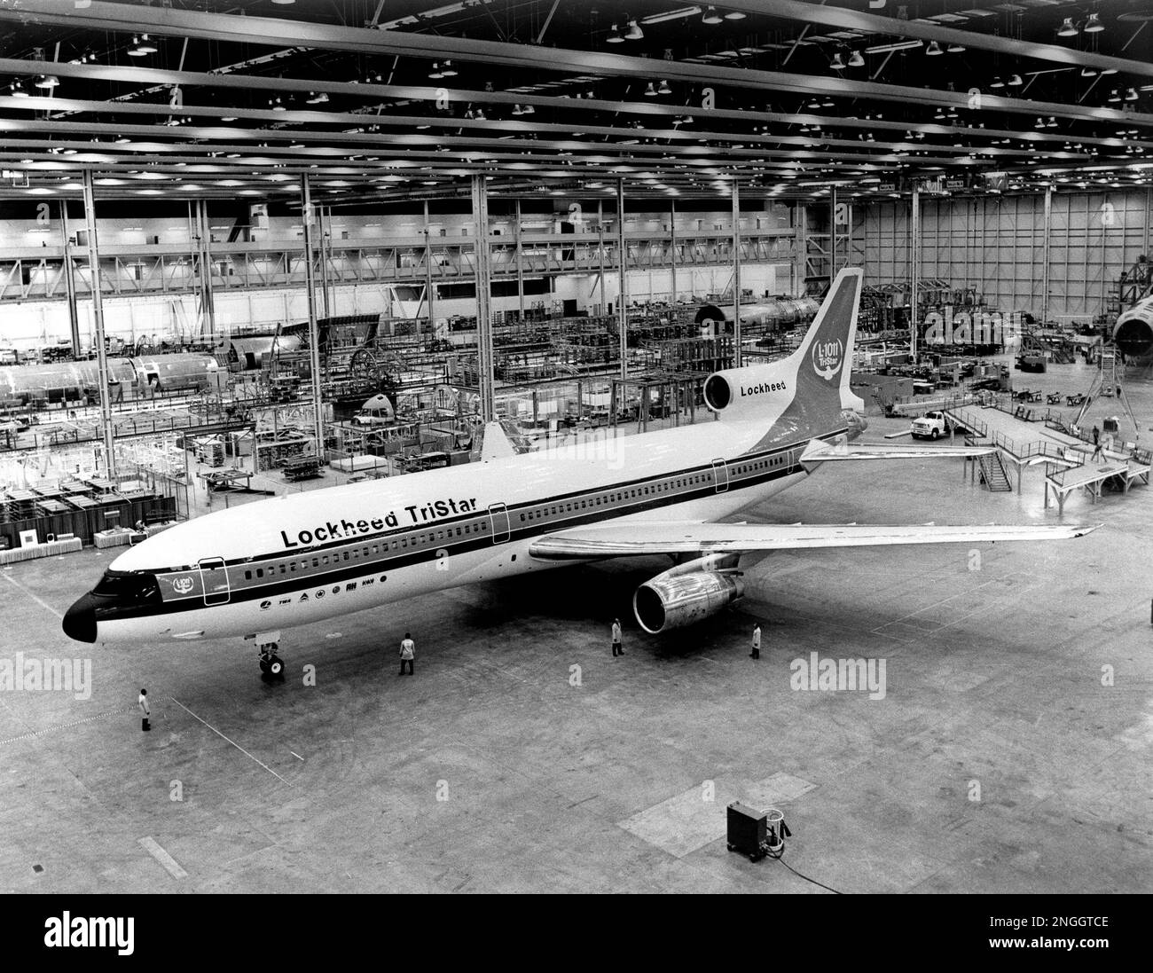 The Lockheed L-1000 Tristar trijet aircraft, the first of Lockheed's ...