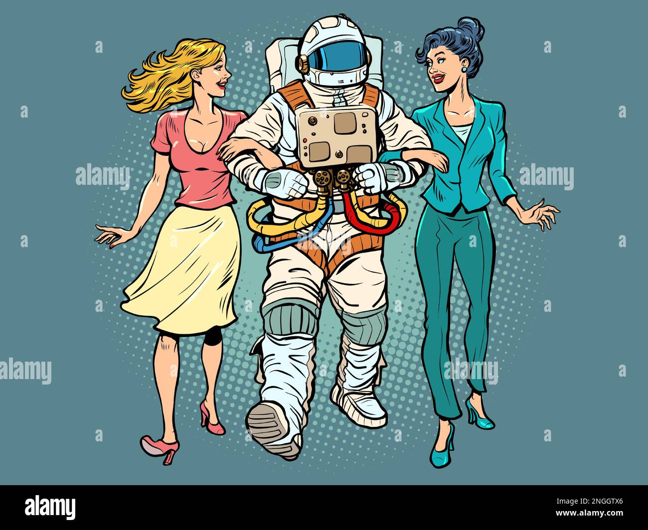Date. A astronaut with two girls. Unconventional marriage. Friends are ...