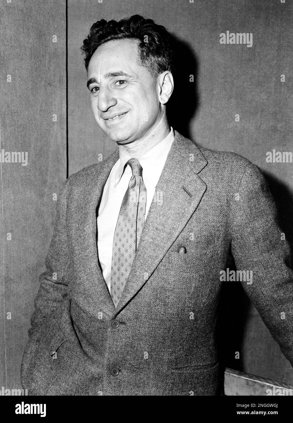 Director Elia Kazan is shown at the Morosco Theatre following a matinee ...