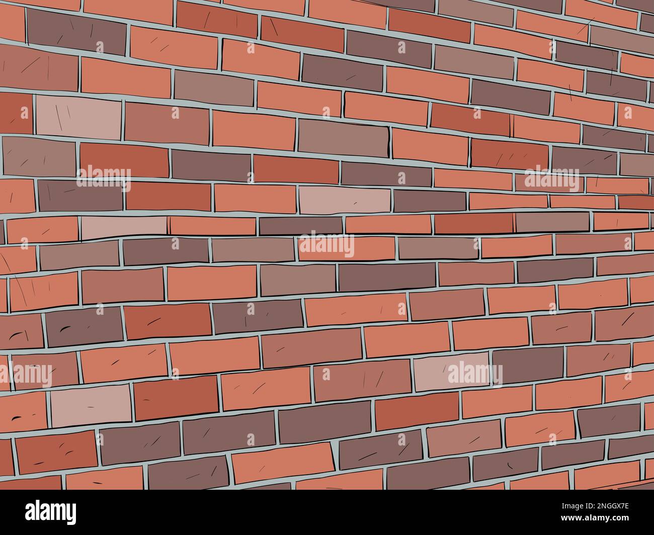 Rough brick wall. Pressure and deadlock. Pop Art Retro Stock Vector ...