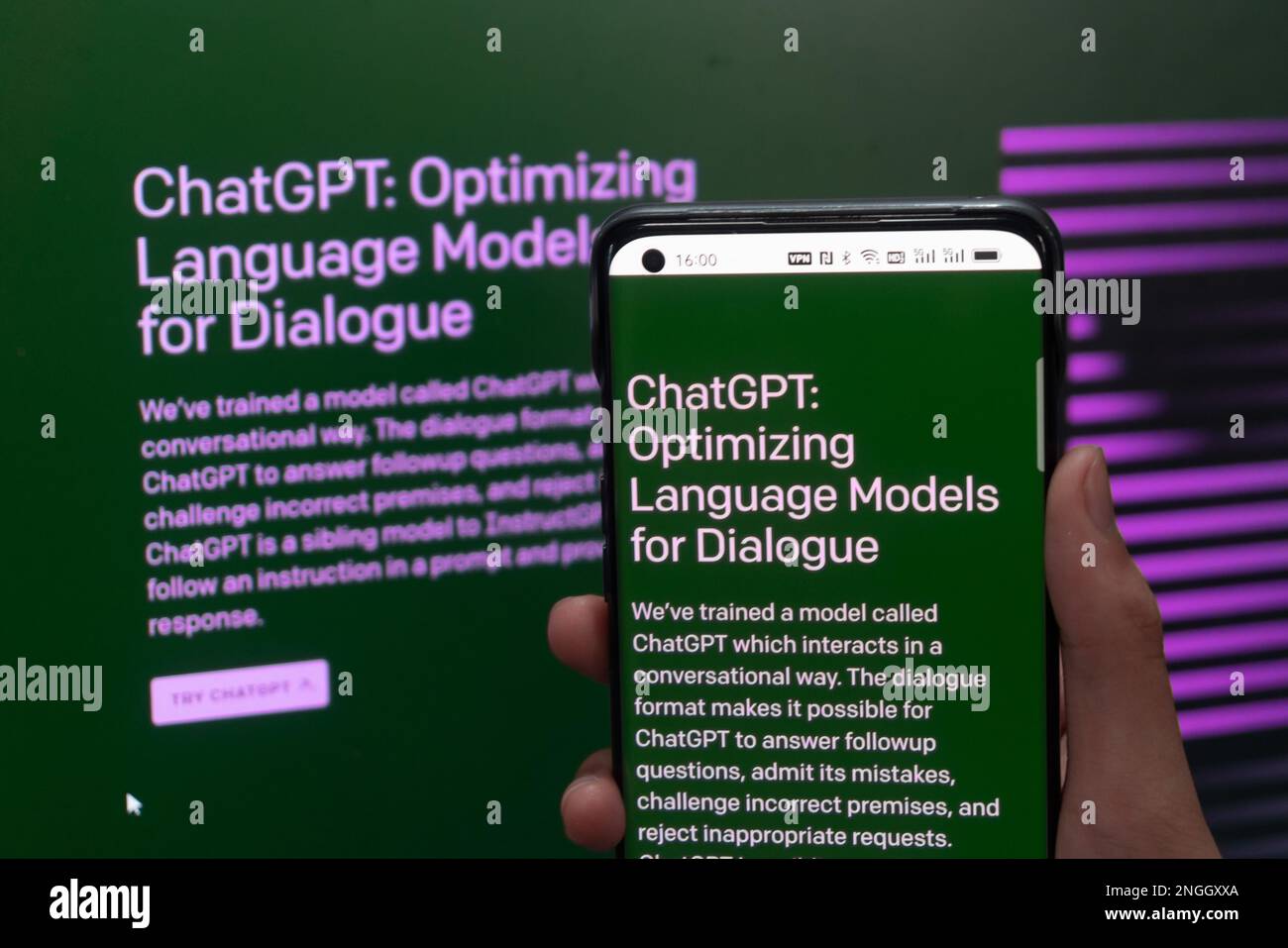 SHANGHAI, CHINA - FEBRUARY 18, 2023 - A citizen uses a mobile phone and ...