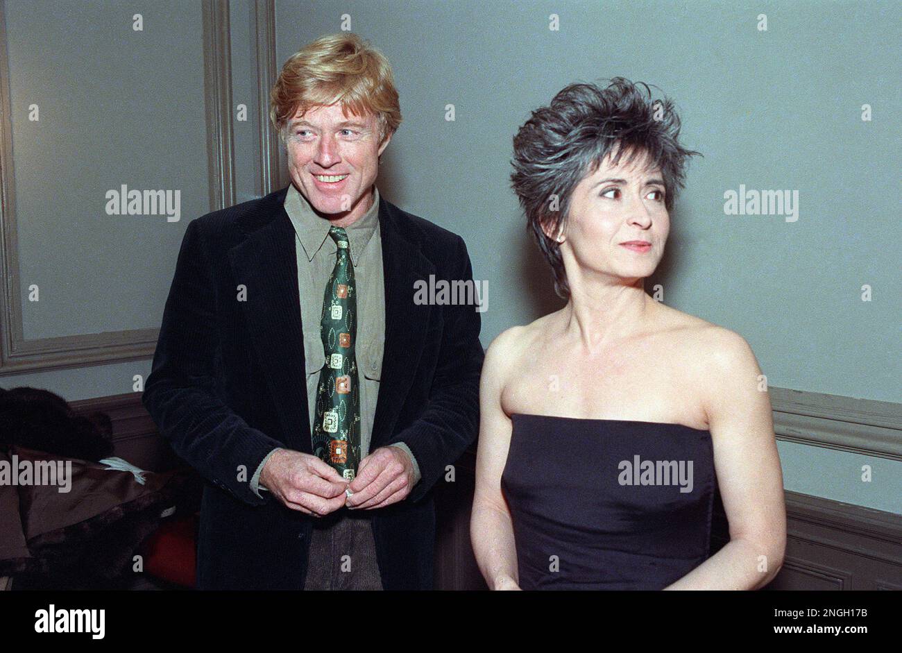 Actor Robert Redford and dancer-choreographer Twyla Tharp are shown in ...