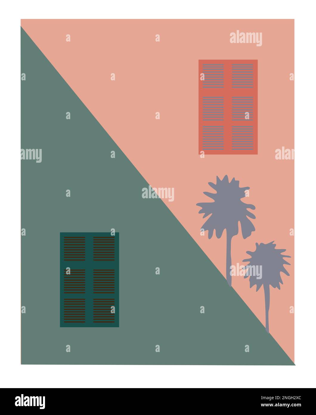 Abstract architect poster print modern vector art Stock Vector Image ...