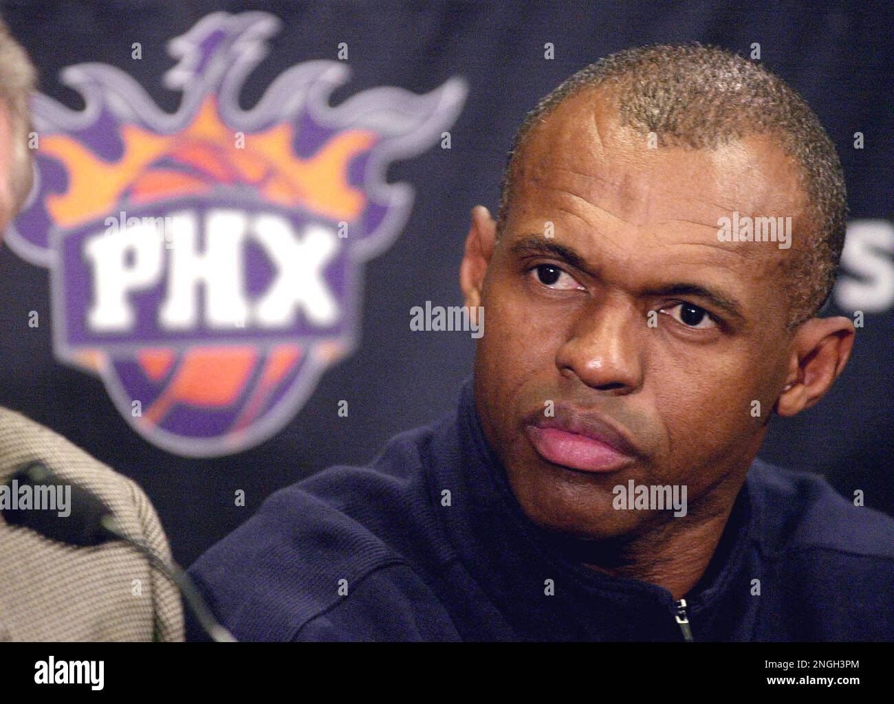 Phoenix Suns new head coach Frank Johnson addresses the media Sunday ...