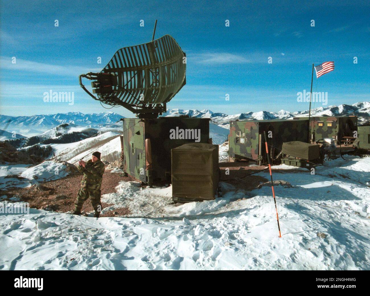 U.S. Marine Travis Mohler performs a safety check of the Air ...